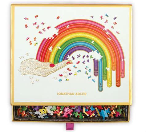 Jonathan Adler Rainbow Hand 750 Piece Shaped Puzzle Ram Shop