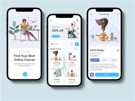 E Learning Mobile App Design On Behance E Learning Mobile App Design On Behance