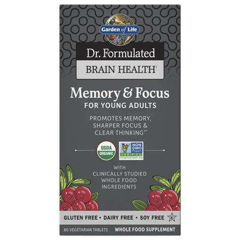 Garden Of Life Dr Formulated Memory And Focus For Young Adults 60