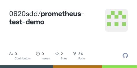 Github 0820sddprometheus Test Demo