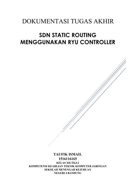 sdn static routing menggunakan ryu controller pdf