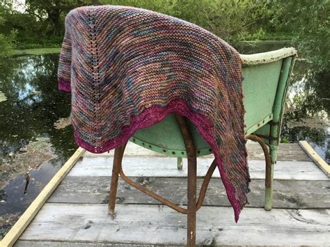 Elizabeth Shawl Dk And 4ply Knitting Pattern Kate Whiting Designs