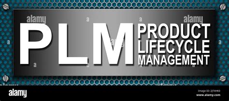 PLM As Product Lifecycle Management Acronym On A Banner D Rendering Stock Photo Alamy