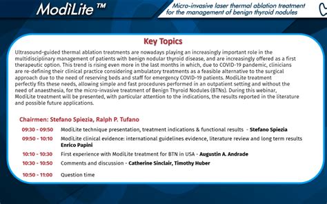 Modìlite Micro Invasive Laser Thermal Ablation Treatment For The