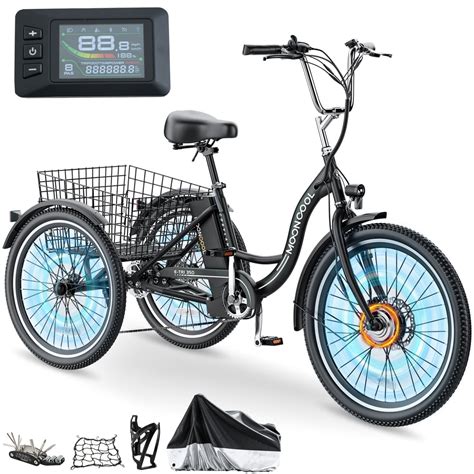 Lilypelle Electric Tricycle For Adults 350w Electric Trike 7 Speed