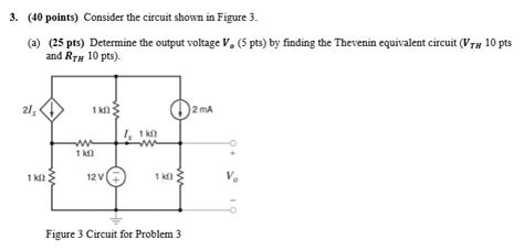 Solved 3 ﻿consider The Circuit Shown In Figure 3a