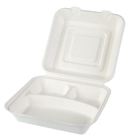 8 Inch Biodegradable Flip Top Food Container From China Manufacturer Biodegradable Pack