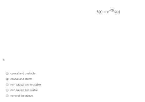 solved a linear time invariant sytem with impulse response