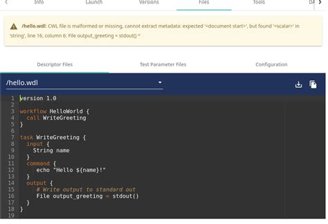 Workflow Info Descriptor Type Cwl Is Wrongly Set Instead Of Wdl Dockstore Discuss Dockstore