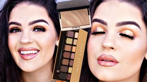 ABH SOFT GLAM PALETTE & AMREZY HIGHLIGHTER TUTORIAL - YouTube