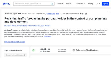 Revisiting Traffic Forecasting By Port Authorities In The Context Of