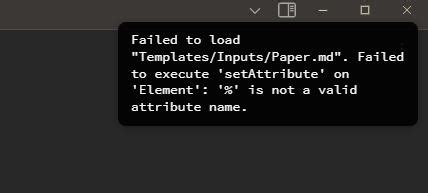 How Do I Fix Failed To Execute SetAttribute Help Obsidian Forum