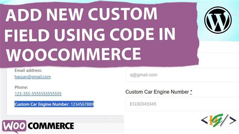 How To Add New Custom Field In Checkout Billing Form Using Custom Code In Woocommerce Wordpress
