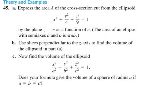 Solved Theory And Examplesa Express The Area A Of The Chegg Com