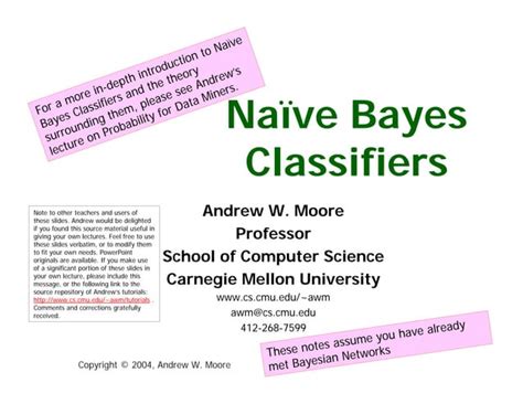 A Short Intro To Naive Bayesian Classifiers Ppt