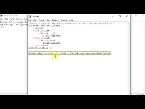 Merge Even Numbers From First And Second List In Python