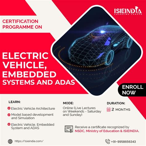 Ev Embeddedsystems Adas Skilldevelopment Isieindia Electricvehicles Ev Embeddedsystems