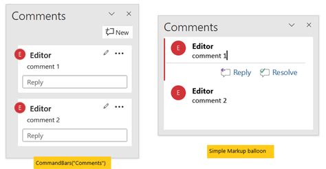 Microsoft Word How To Show Specific Comments Pane When In All Markup Mode Preferred With Vba