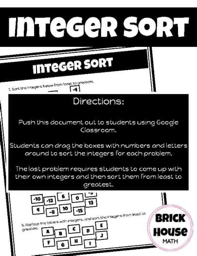 Integer Sort Least To Greatest And Greatest To Least Digital