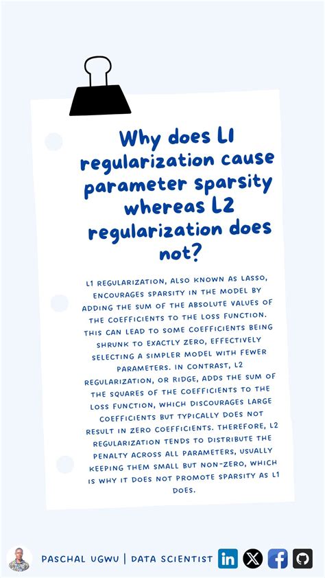 How L1 And L2 Regularization Affect Model Performance Paschal Ugwu