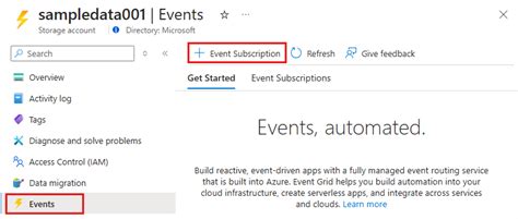스토리지 계정에서 event grid 구독 만들기 azure data explorer microsoft learn