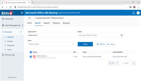 Microsoft 365 Backup Office 365 Saas Data Protection Idrive® 360