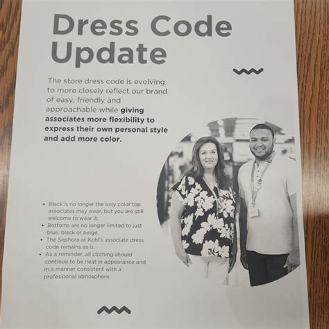 Dress Code Updated Remployedbykohls