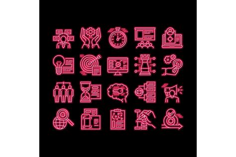Project Development Neon Glow Icon Graphic By Stockvectorwin Creative Fabrica