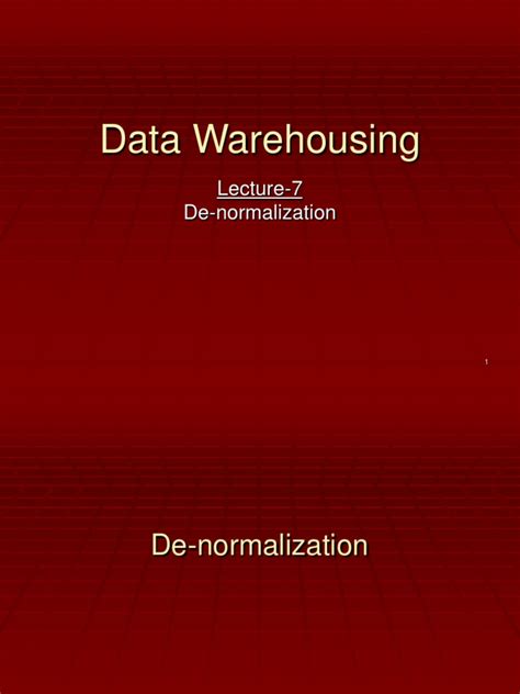 Data Warehousing Cs614 Power Point Slides Lecture 07 Pdf Databases Data Management