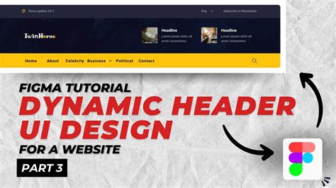 How To Create A Three Level Dynamic Header For A Website Or Web App UX Project Using Figma Part