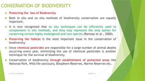 In Situ And Ex Situ Conservation Ppsx