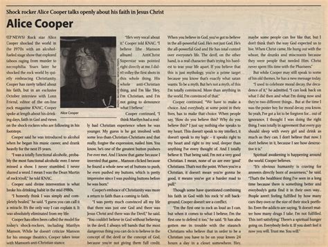 Connection March Alice Cooper Echive