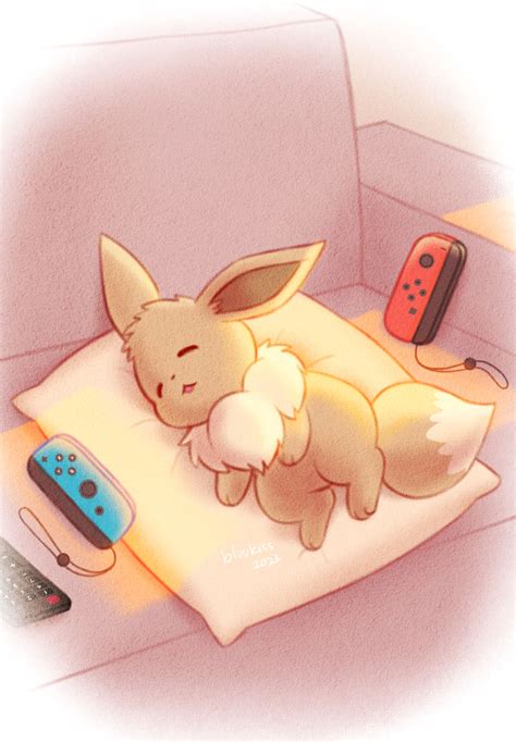 Eevee Sleeping By Bluukiss On Deviantart