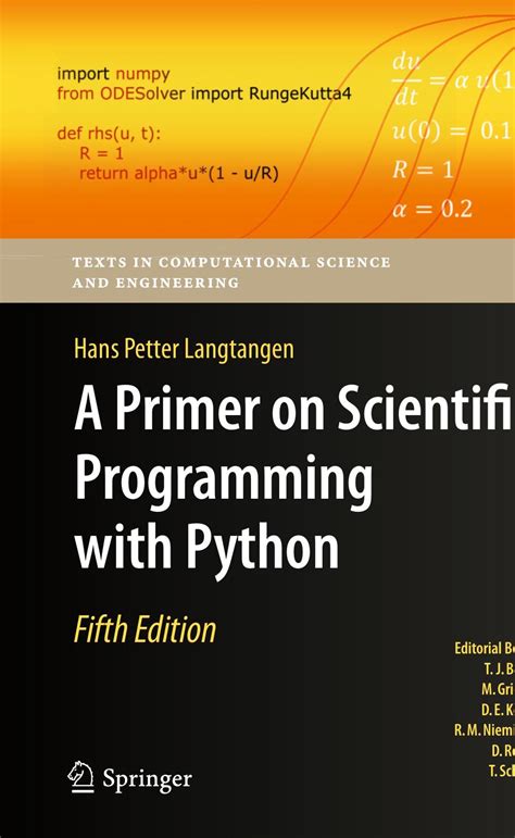 Primer On Scientific Programming With Python 5th A Digital Instant Download Ebook