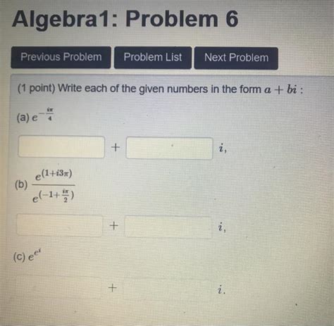 solved algebra 1 problem 6 previous problem problem list