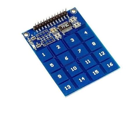 Teclado 4x4 Touch Capacitivo Ttp229 16 Teclas Robomakers