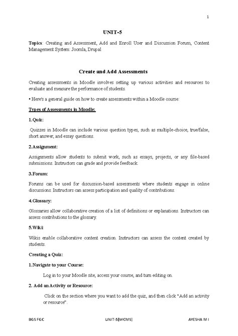 Wcms Unit 1 1 It Is Notes Of Wcms Web Content Management System