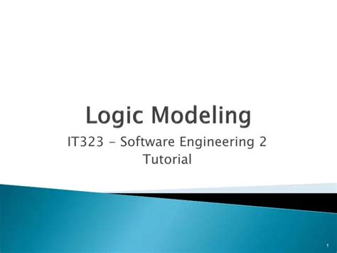 Ppt Logic Modeling Powerpoint Presentation Free Download Id1830009