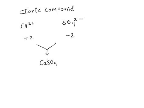 Solved What Is The Name Of The Ionic Compound That Forms When Ca2