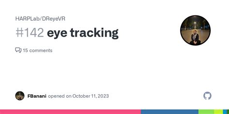 Eye Tracking Issue Harplab Dreyevr Github