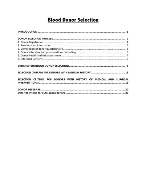01 Blood Donor Selection Pdf