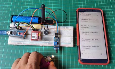 Gsm Based Fire Alert System Using Arduino And Flame Detector Sensor