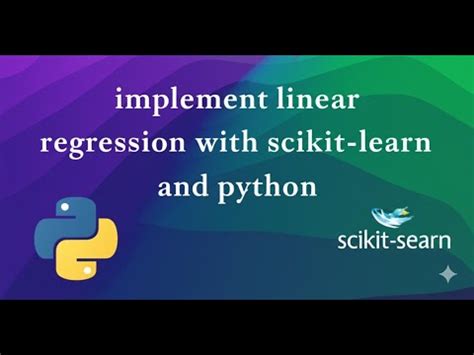 Implement linear regression with scikit-learn and python #arabic - YouTube