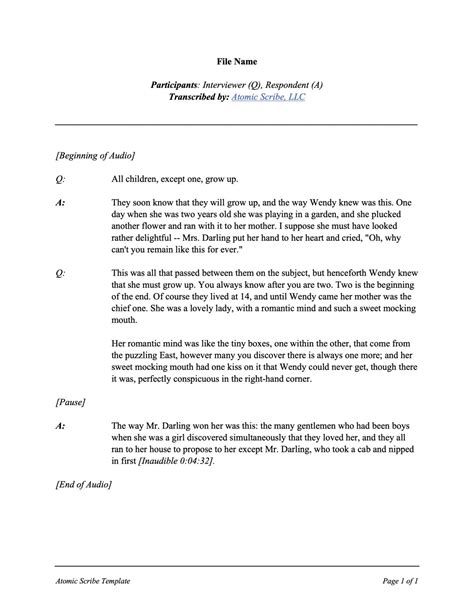 How A Transcript Should Look Best Practices For Audio And Video Transcriptions Atomic Scribe