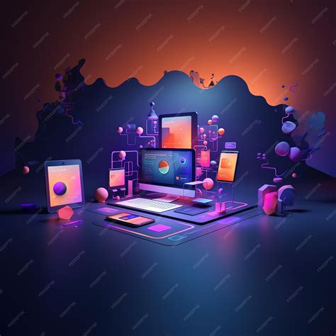 Premium Ai Image Ui Ux Design 8k Dynamic Background Uses A Gradient