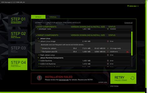 Jetson Orin Nano Developer Sdkmanager Failed To Install Jetson Orin