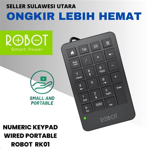Jual Numeric Keypad Wired Robot Rk01 Tombol Multimedia Kecil Dan Portable Shopee Indonesia