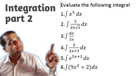 integration part 2 with exercise very important chapter 4 class 11