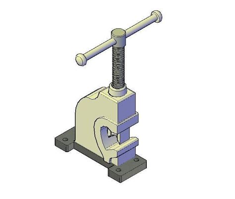 Pipe Clamp 3d Dwg Cadblocksfree Thousands Of Free Cad Blocks