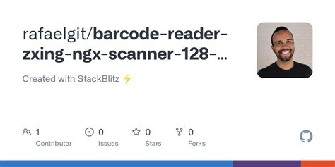 github rafaelgit barcode reader zxing ngx scanner 128 13 css simple